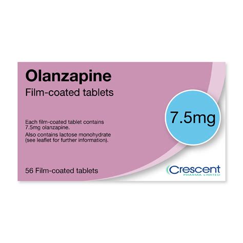 Olanzapine 7 5mg Film Coated Tablets Crescent Pharma