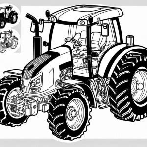 Coloriage d un tracteur Claas à Télécharger ou à Imprimer gratuitement