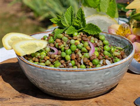 Recette Salade de petits pois lentilles écomiam