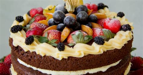 Naked Cake Vegano Recheio De Banana E Chocolate Uma Del Cia Veja