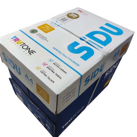 Jual Kertas Fotocopy Print Hvs A Gr Sinar Dunia Sidu Box Dus Di