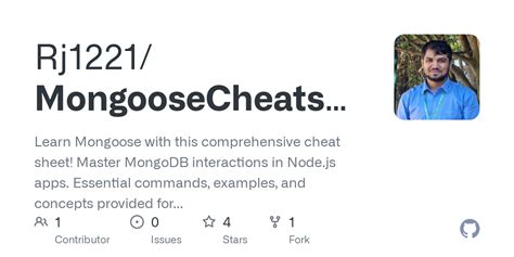 github rj1221 mongoosecheatsheet learn mongoose with this comprehensive cheat sheet master