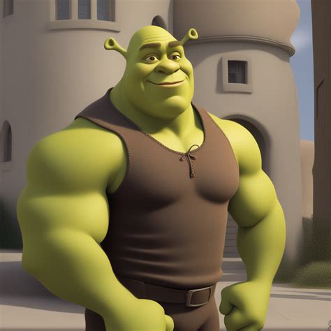 Ai Images Of Shrek With Muscles