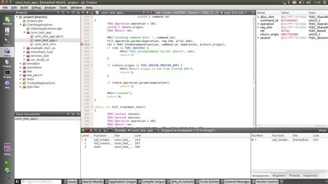 using the qtcreator ide