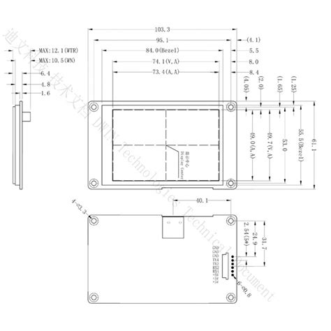 Buy DWIN HMI LCD 3 5inch T5L DGUSII LCM Resistive Touch IPS Screen
