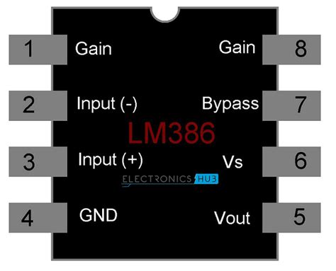 LM386 Audio Amplifier IC Pinout Features Circuit 40 OFF
