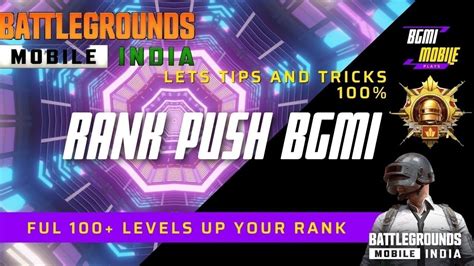 How To Rank Push Tips And Tricks In Bgmi How To Push Conqueror In Bgmi