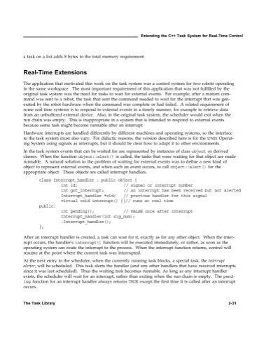 Extending The C