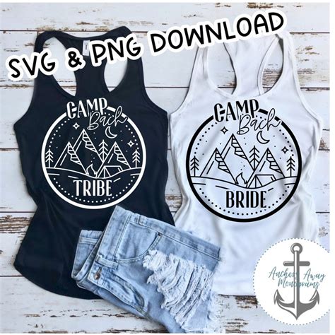 Camp Bach Bride Tribe SVG AND PNG Files L Last Trail Before Etsy