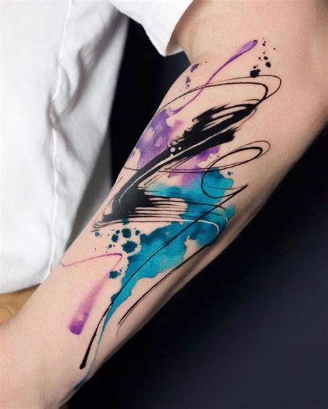 98 Watercolor Tattoos That Are Truly Ethereal In 2024 Abstract Tattoo