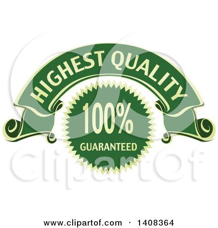 Clipart Of A Green And Gold Luxurious Retail Ribbon Banner Design