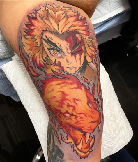 Top Kyojuro Rengoku Tattoo Best In Cdgdbentre