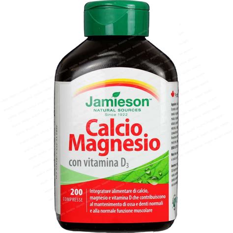 Jamieson Calcio Magnesio Vitamina D 200 Compresse Su Bioazeta