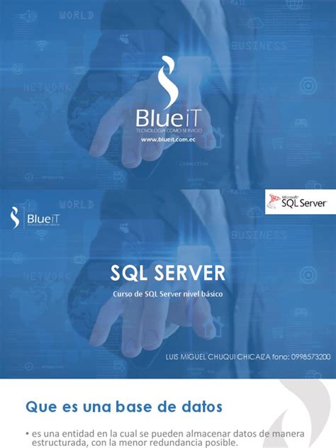 presentación sql pdf sql servidor sql de microsoft