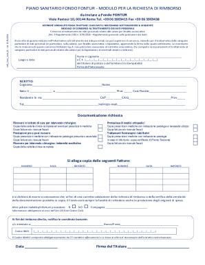 Compilabile Online MODULO PER LA RICHIESTA DI RIMBORSO Fax Email Stampa
