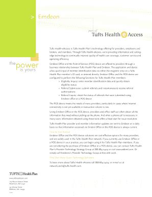 Fillable Online Tufts Health EAccess Is Tufts Health Plan Fax Email