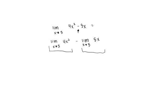 solved evaluate the limit and justify each step by indicating the appropriate limit law s limx