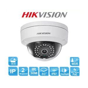 Hikvision DS 2CD1143G0 IUF 4 MP Fixed Indoor Outdoor Dome Network