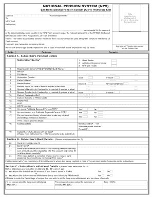 Nps Exit Form Filled Sample Fill Online Printable Fillable Blank