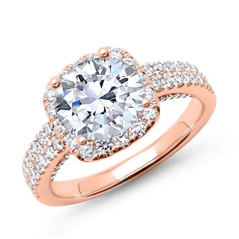 Brilladia Ring 14ct Rose Gold With Diamonds DR0163SL 14KR
