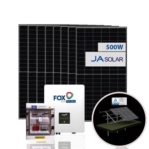Zestaw Fotowoltaiczny Kw Panele Ja Solar W Grunt Js K Za