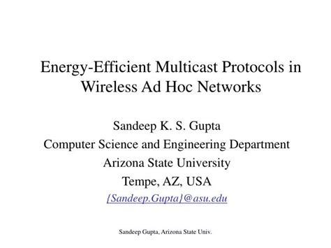 ppt energy efficient multicast protocols in wireless ad hoc networks powerpoint presentation