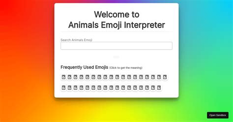 Neog Camp Week Emoji Interpreter Codesandbox