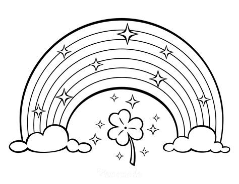 Coloriages Arc En Ciel Soleil Et Pluie Coloriages Arc En Ciel