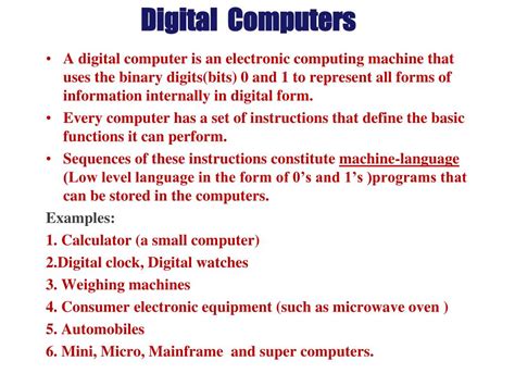 ppt types of computers on the basis of principle of construction powerpoint presentation id