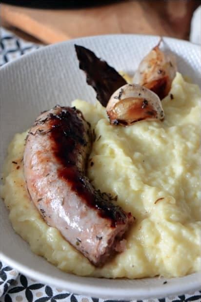 Saucisse de Toulouse et purée de pommes de terre d Eric Fréchon Happy
