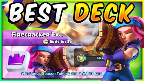 BEST DECK For FIRECRACKER EVOLUTION CHALLENGE Clash Royale YouTube