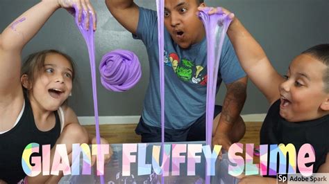 Trying To Make Giant Fluffy Slime Youtube