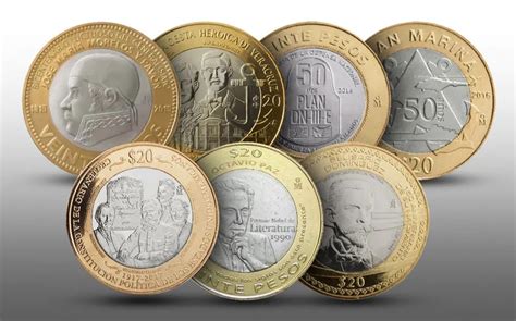 Monedas conmemorativas de 20 pesos que se venden en más de 100 mil