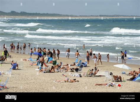 Uruguay Beach At Atlantic Ocean Stock Photo Alamy
