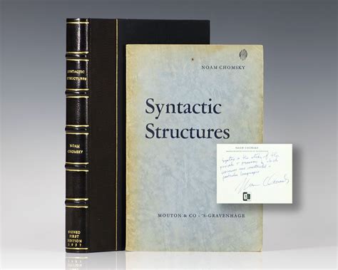 syntactic structures noam chomsky first edition signed