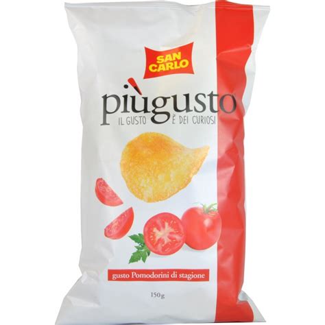S Carlo Patatine Piu Gusto Pomodoro G150