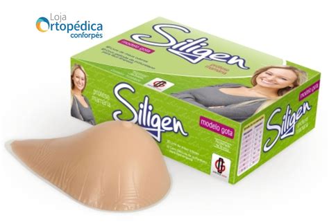 Prótese Mamária Externa Gota SiliMama Orthogen Loja Ortopédica