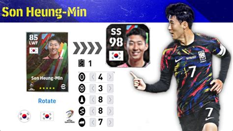 Upgrade Son Heung Min Max Level Rating 95 Boosting 98 Efootball 2023