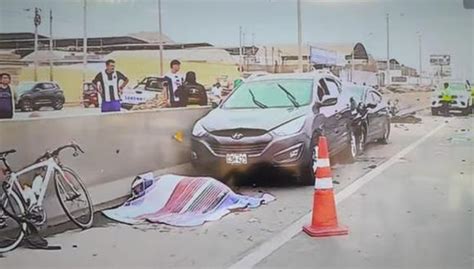Dos ciclistas murieron tras violento accidente de tránsito en Villa El