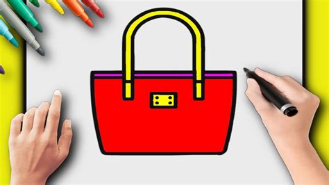 CÓMO DIBUJAR UNA BOLSA DIBUJAR A DIBUJAR FACIL PASO A PASO YouTube