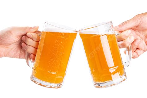 Clink Glasses PNG Image Happy Drinking And Clinking Glasses Cold Beer
