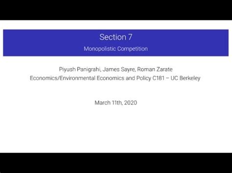 Section 07 Economics Environmental Economics Policy C181 YouTube
