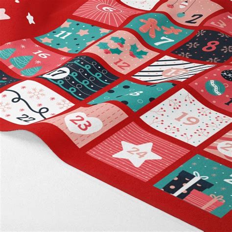 A Close Up Of A Red Cloth With Numbers On It And Stars Around The Edges