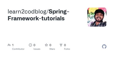 Github Learn Codblog Spring Framework Tutorials