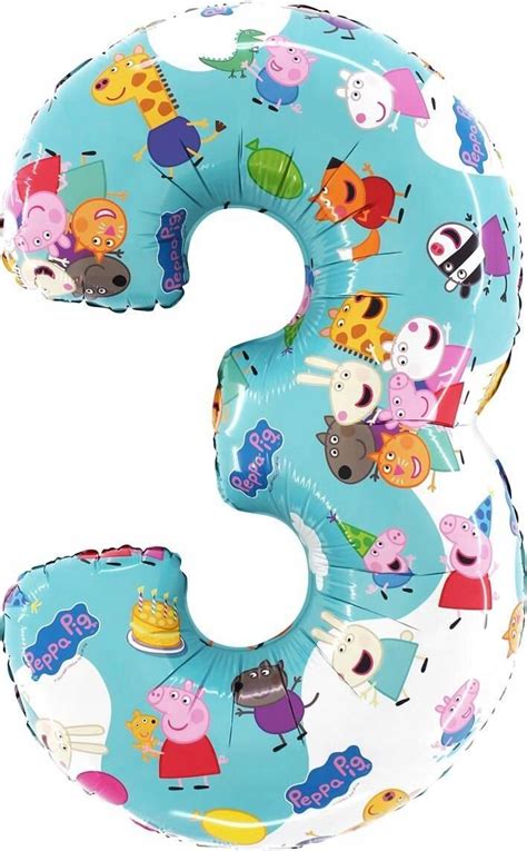 Grabo Balon Foliowy Cyfra 3 Świnka Peppa 66cm Ceny i opinie Ceneo pl