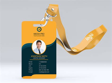 Professional Company Id Card Design Template By Shamim Vector Graphics