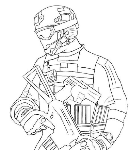 dibujos de call of duty para colorear Divertirse con los niños