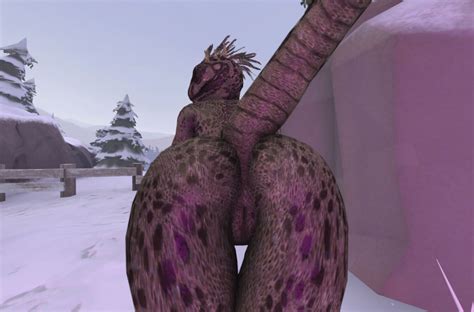 Rule 34 1girls 3d Argonian Ass Bent Over Bethesda Softworks Butt Focus Female Female Only