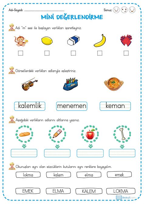 Dik Temel Harfler M Sesi Etkinlikleri Sınıf Öğretmenleri İçin