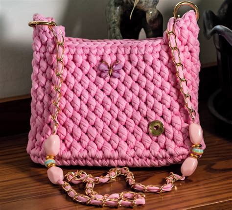 Bolsa Fio De Malha Rosa Elo Produtos Especiais